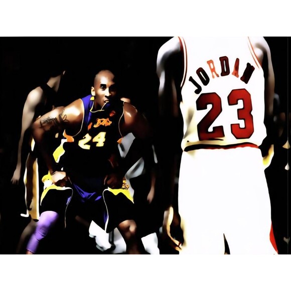 brian sealey | Art | New Canvas Print Michael Jordan Kobe Bryant ...